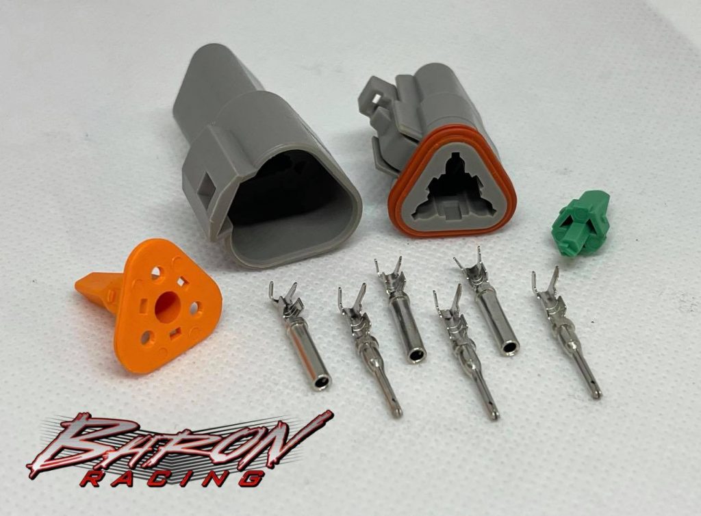 3 PIN DEUTSCH CONNECTOR KIT - Baron Racing